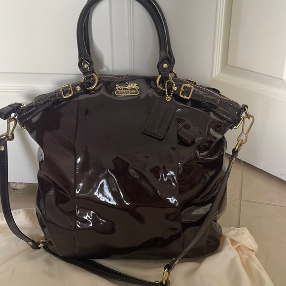 Coach | Bags | Coach Madison Patent Purple Bag | Poshmark